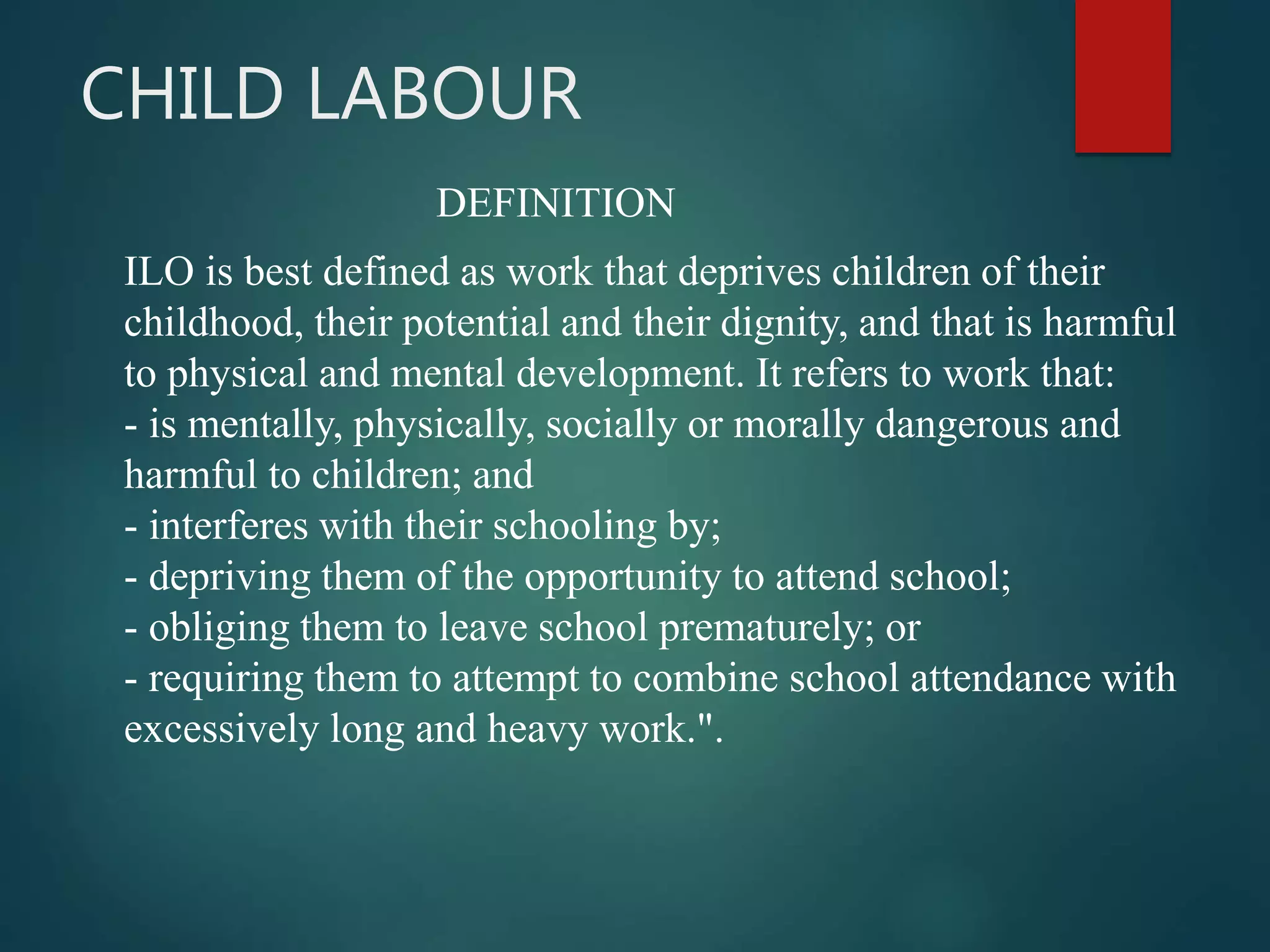 Child labour act | PPTX