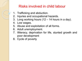Child labour and poverty junned khan @bml munjal university 6.9.17