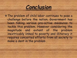 Child labour in india | PPTX