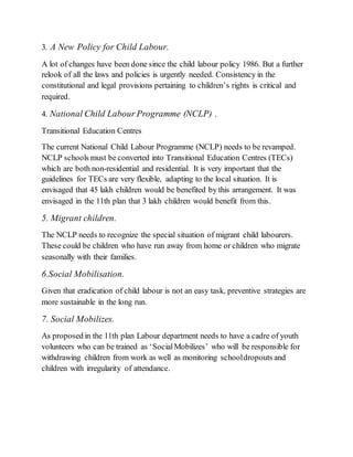 Child labour in india | DOCX | Adoption and Fostering | Parenting