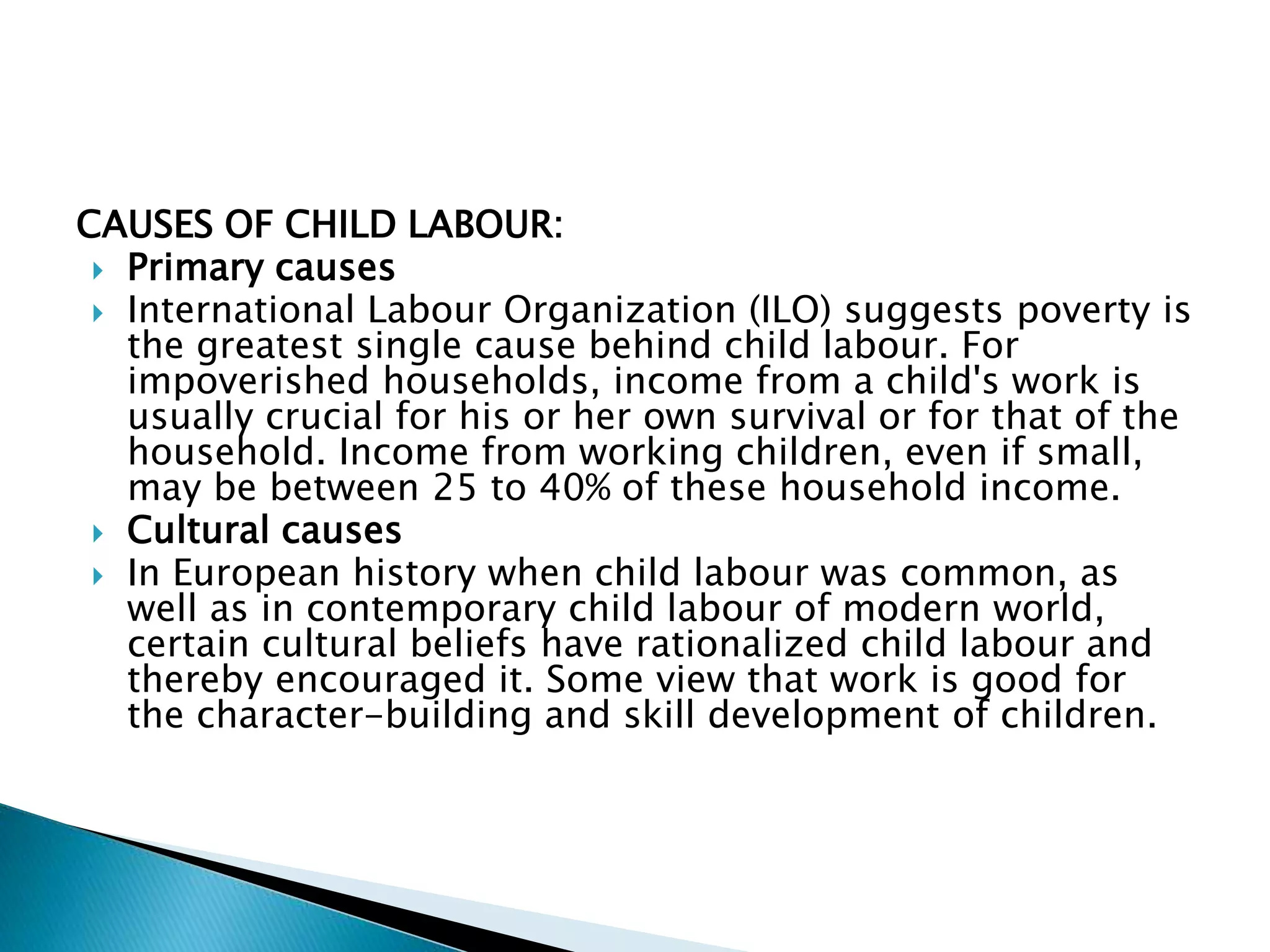 Child labour ppt | PPTX