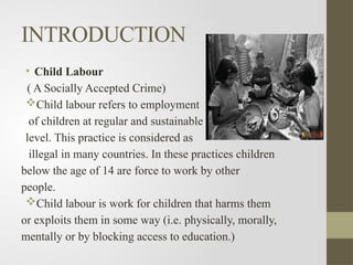 CHILD LABOUR PRESENTATION Labor Economics.pptx