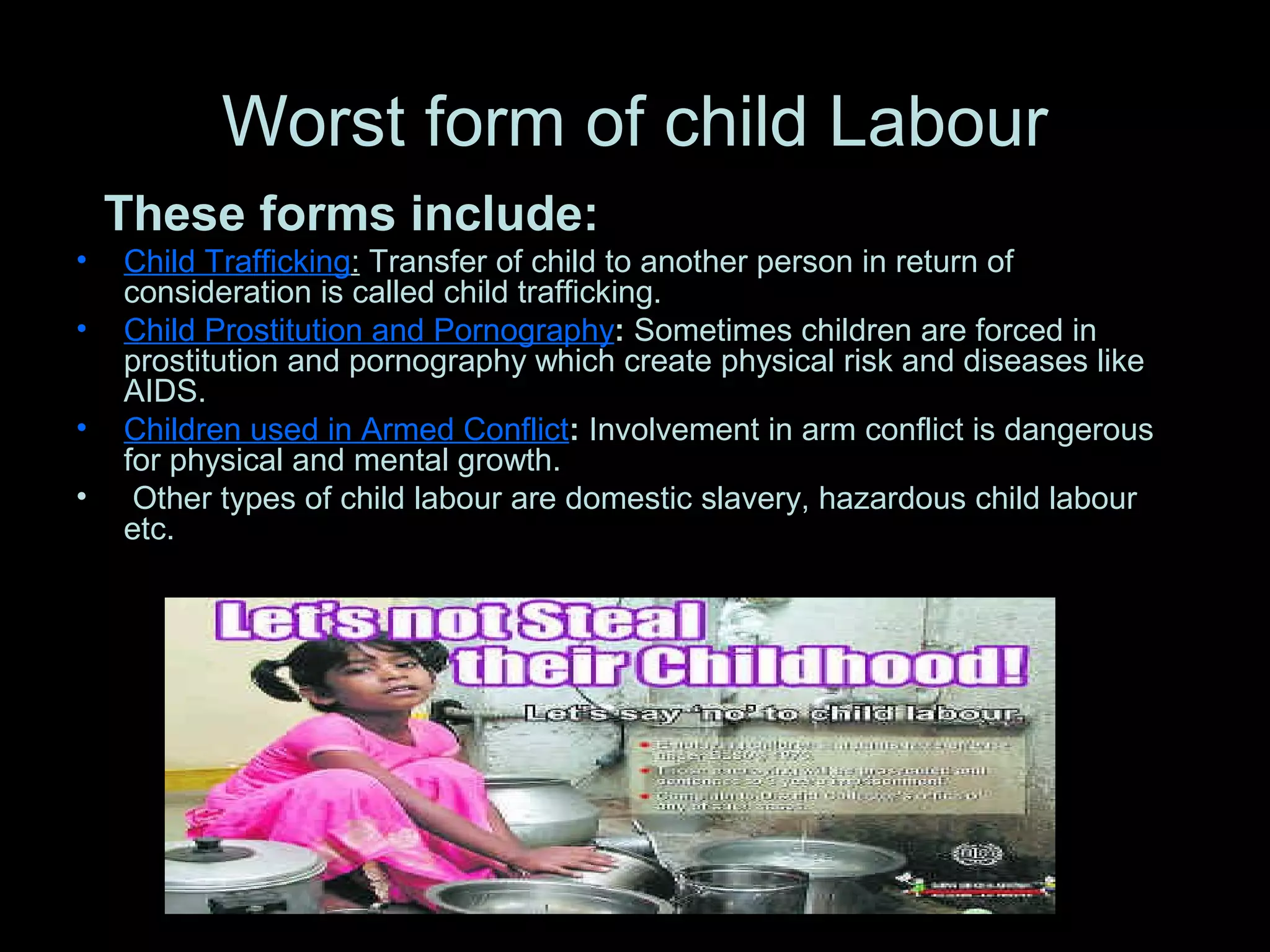 Child labour in brief presentation | PPT