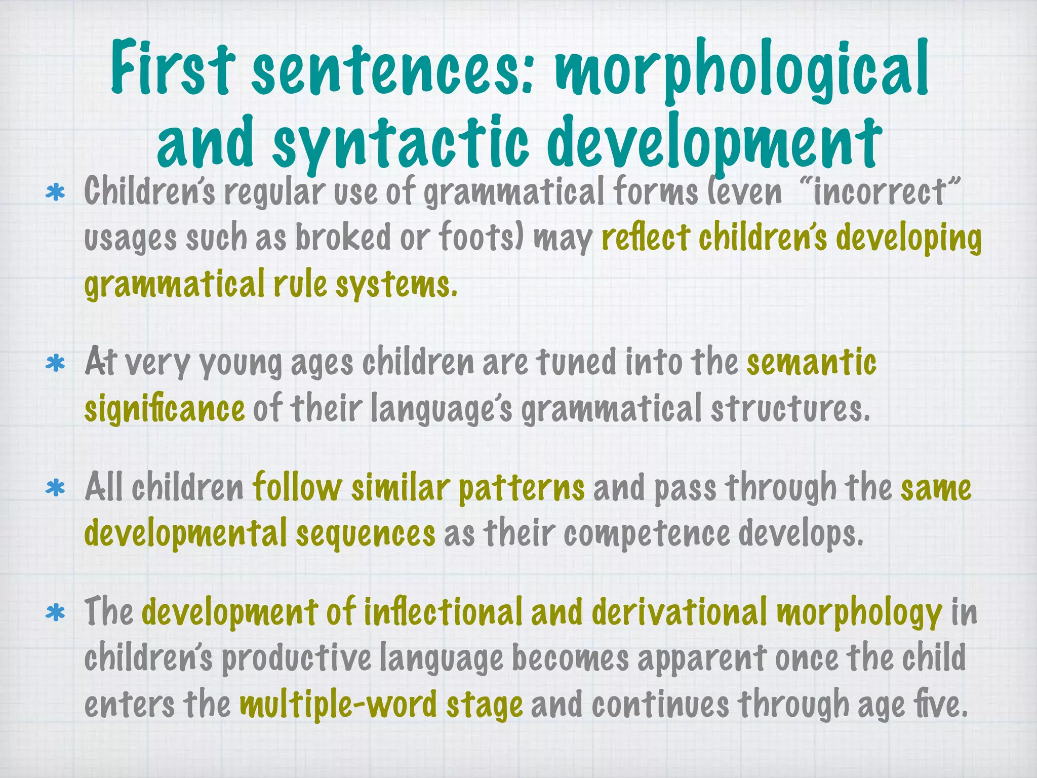 Child language acquisition | PDF