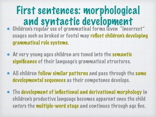 Child language acquisition | PDF