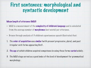 Child language acquisition | PDF