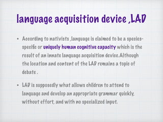 Child language acquisition | PDF