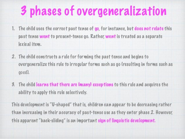 Overgeneralizing Example
