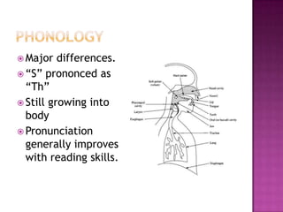 Child language acquisition and the subsystems | PPTX