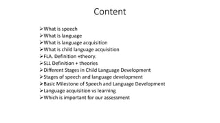 Child language development | PPTX