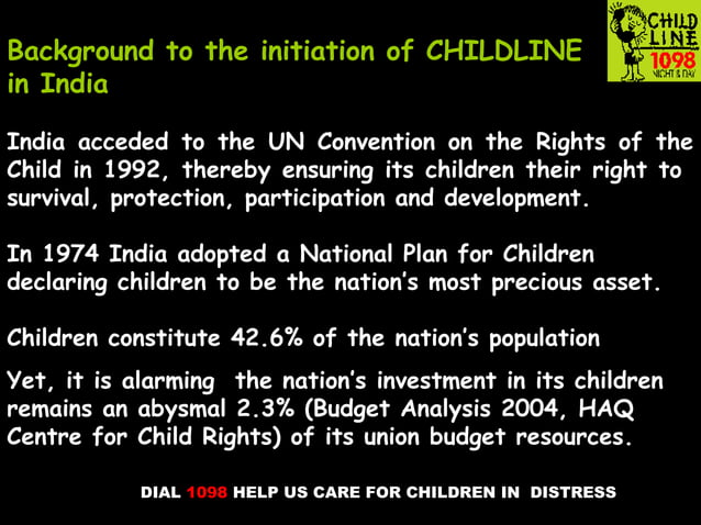 Child line 1098 | PPT