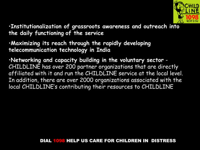 Child line 1098 | PPT