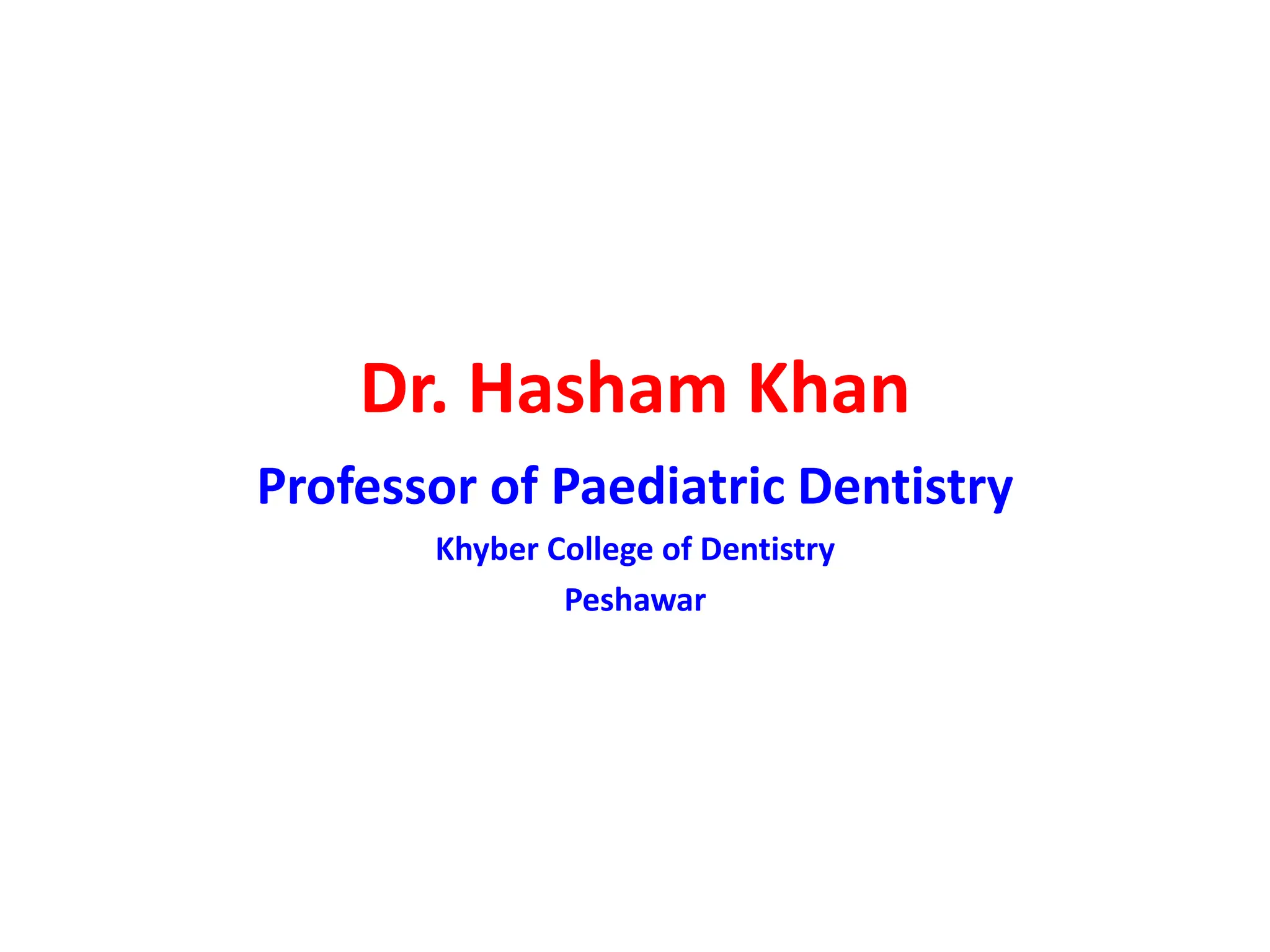 Child Management in dental practise hasham khan | PPT