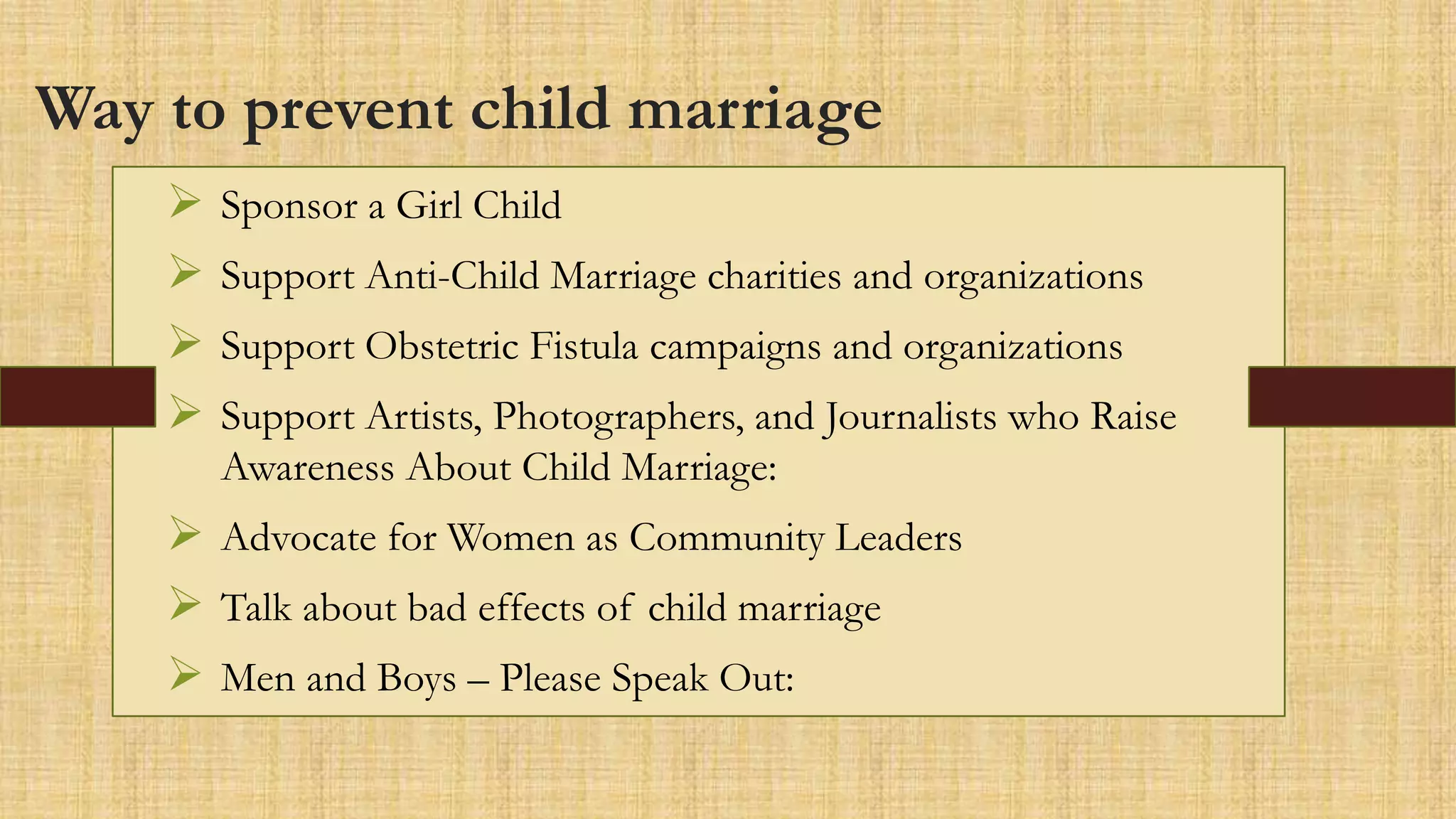 Child marriage | PPTX