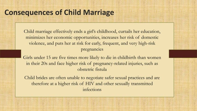 Child marriage | PPTX