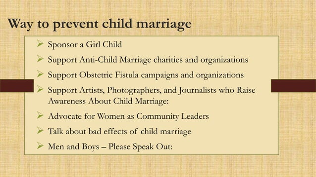 Child marriage | PPT