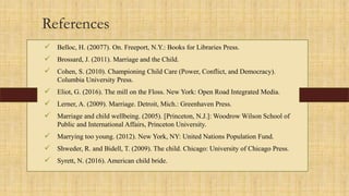 Child marriage | PPTX