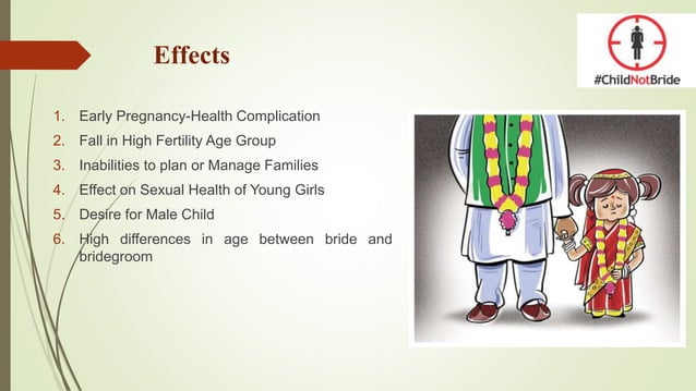 CHILD MARRIAGE | PPTX | Reproductive Health | Diseases and Conditions