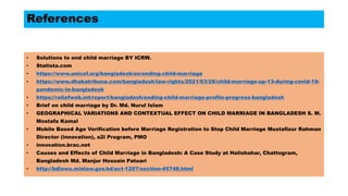 Child marriage ppt for mch .final assignment | PPTX