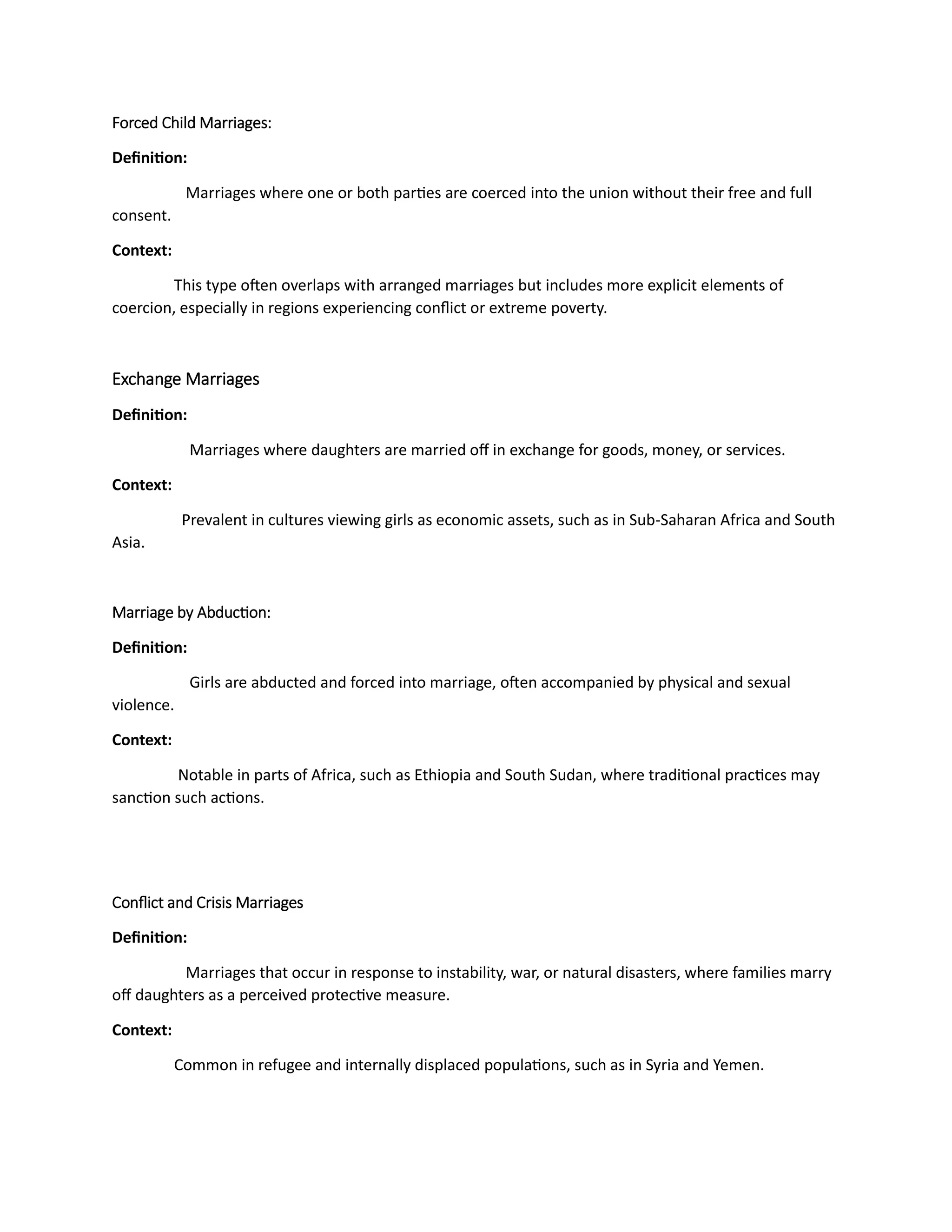 Child Marriage report causes and effects | PDF