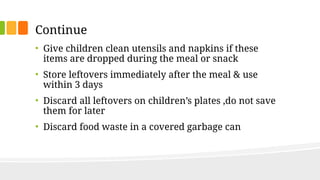 Child meal safety. food born ilness food safety | PPT