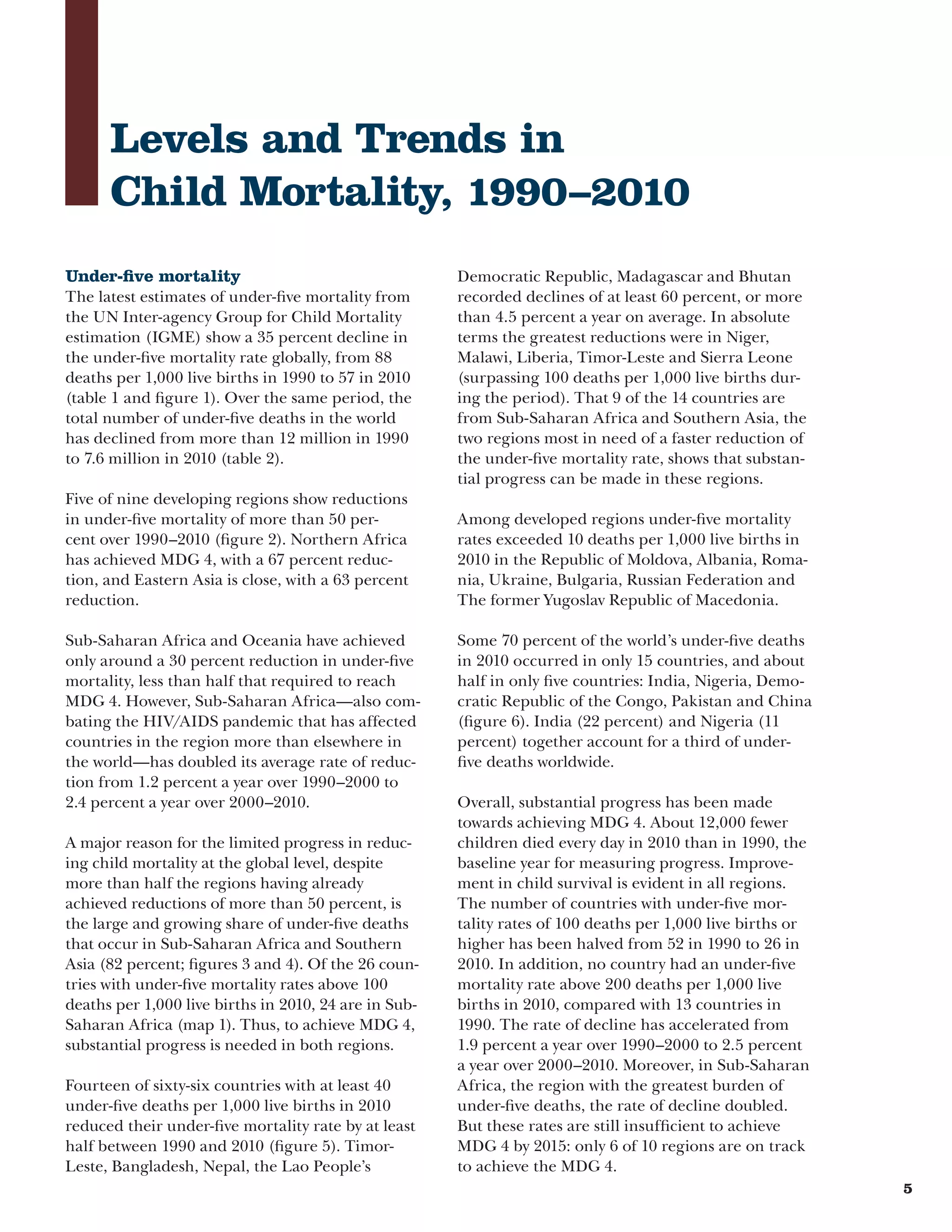Levels & Trends in Child Mortality | PDF