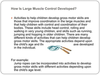 Child motor development | PPTX