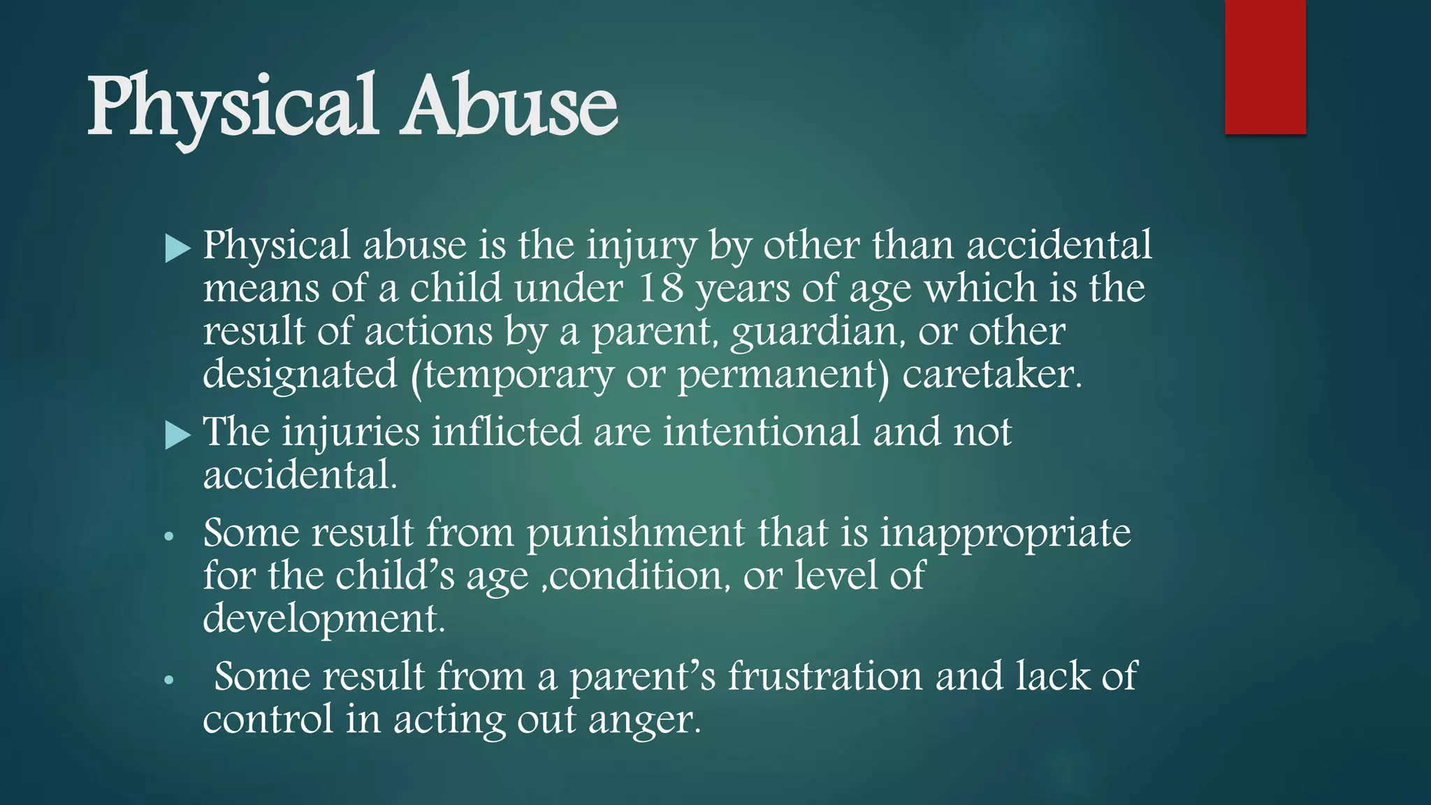 Child neglect & abuse | PPTX