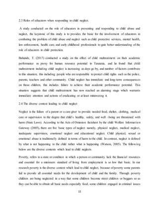 Child neglectance | PDF