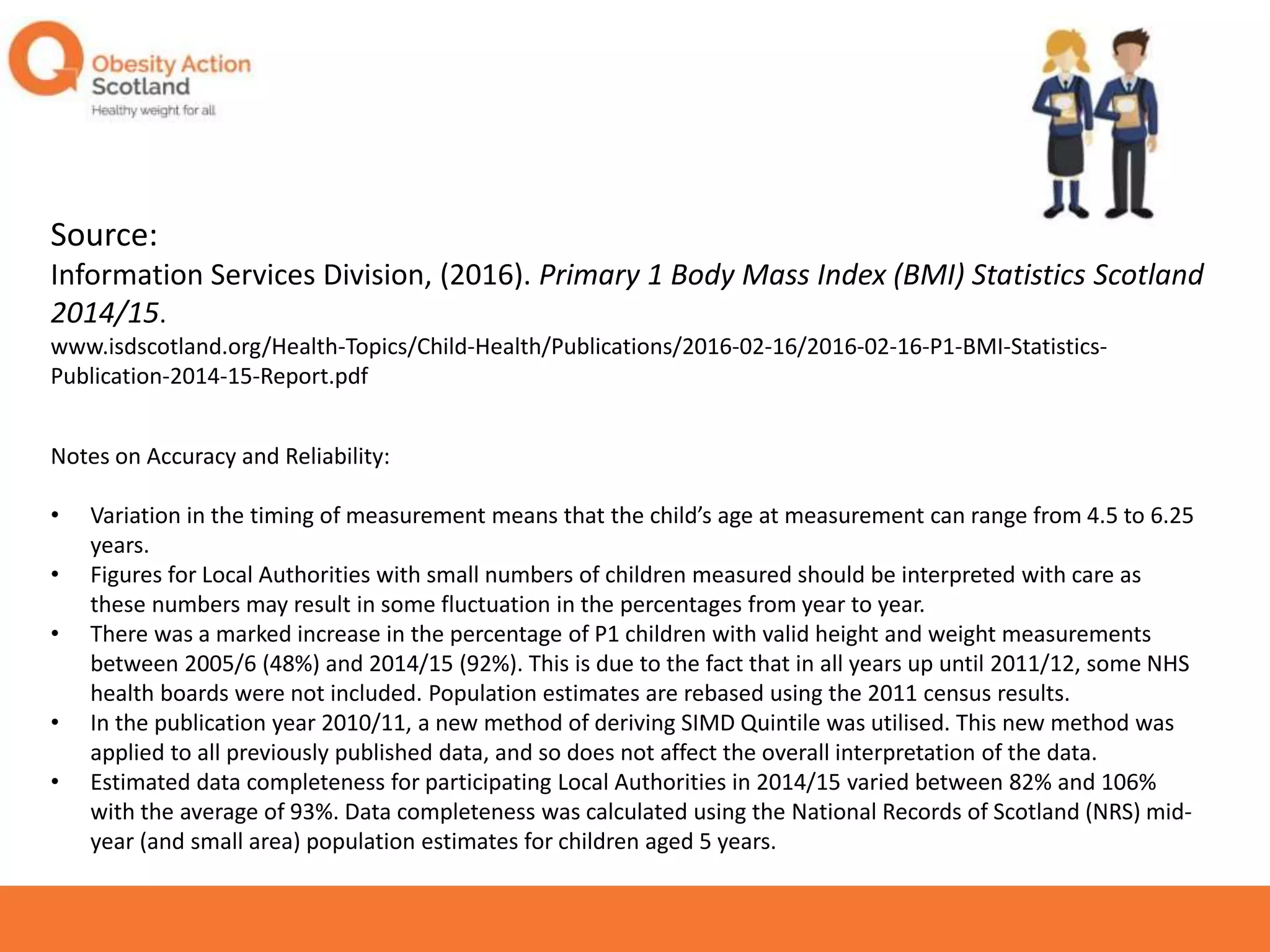 P1 Childhood Obesity in Scotland: Patterns and Trends | PPTX