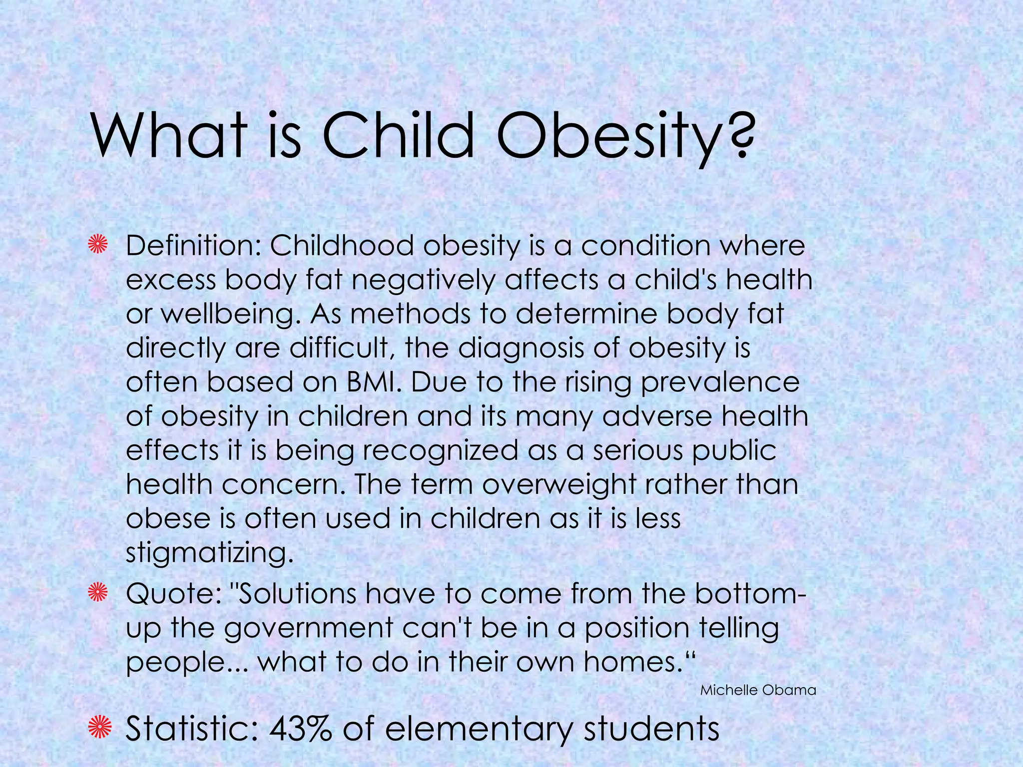 Hannah S CHild Obesity | PPT