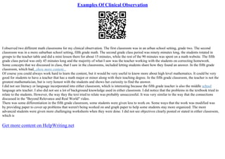 Child Observation Essay Examples | PDF