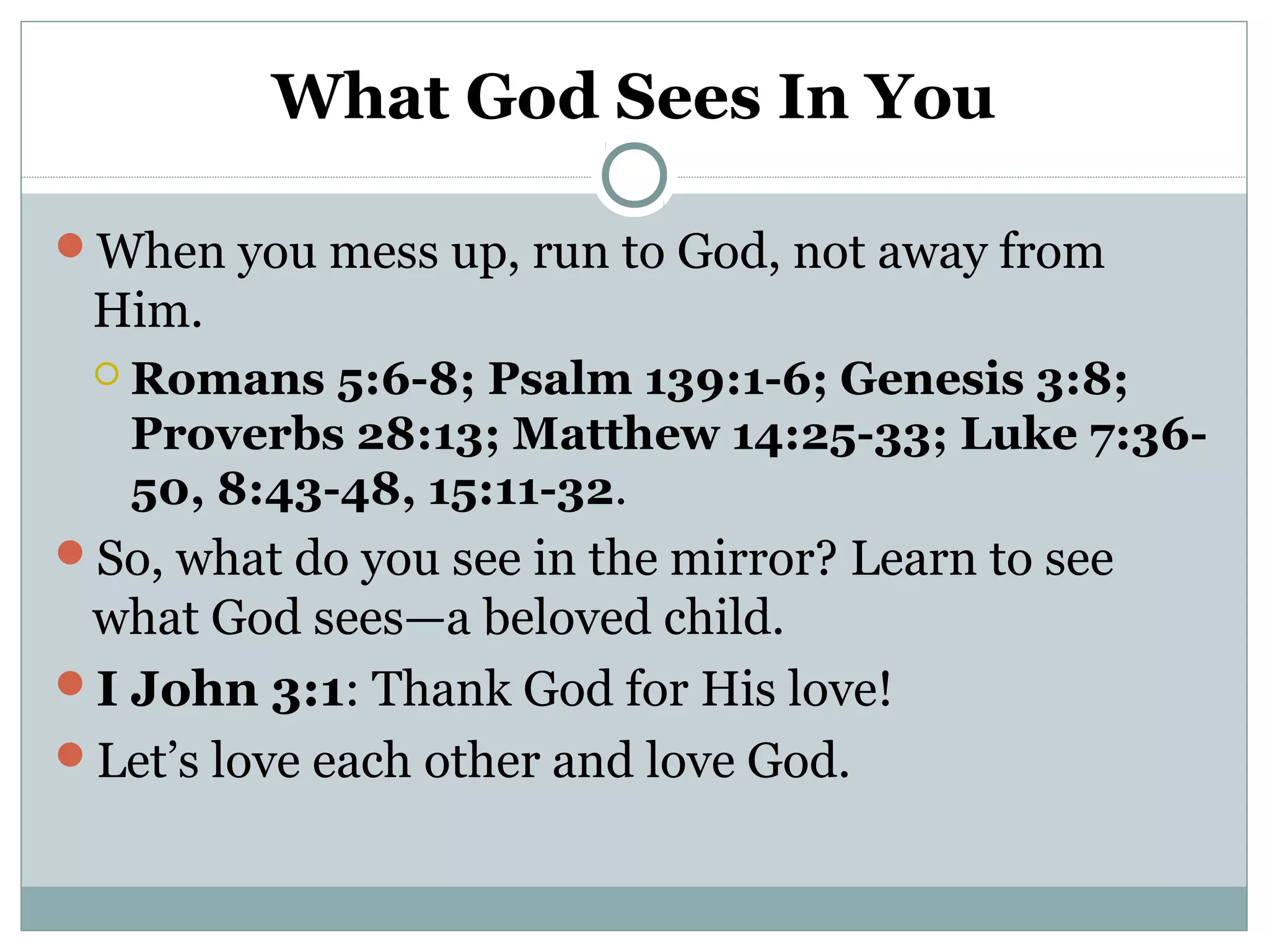 What God Sees in You - 2/2/2014 | PPT