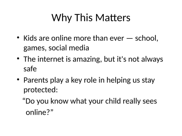 Child Online Safety Presentation MS 9 PPT | PPTX