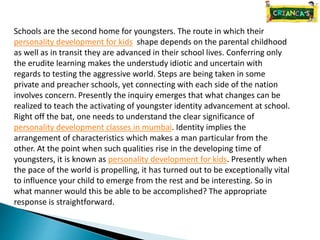 Child personality development in school | PPTX