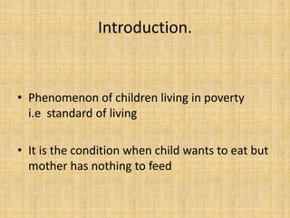 Child poverty | PPTX