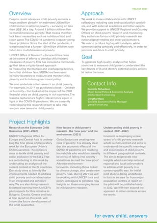 Child poverty — Project brief | PDF