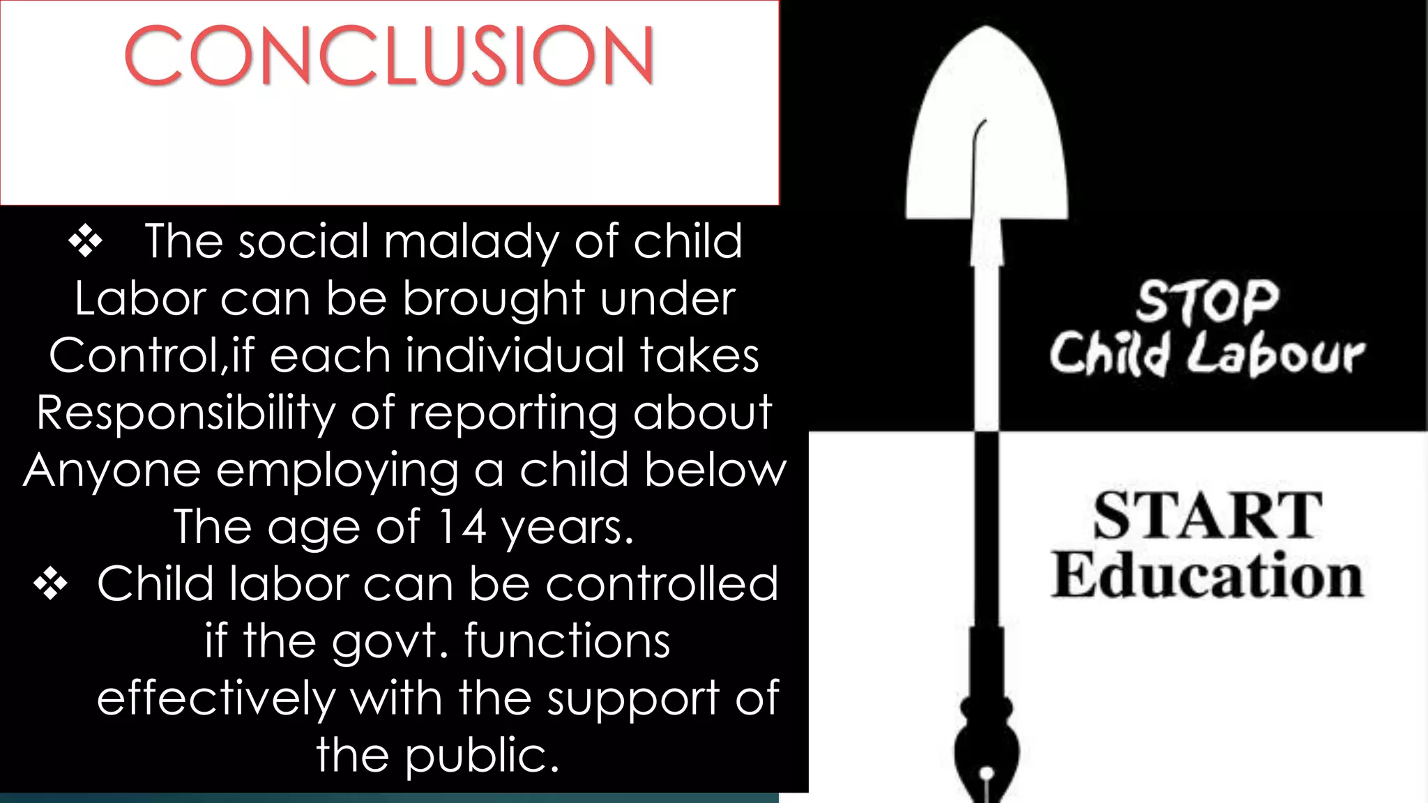 Child labour -a major problem in our nations | PPT