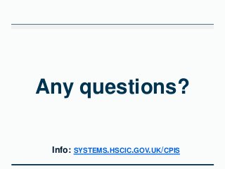 HSCIC: Child Protection - Information Sharing | PPTX