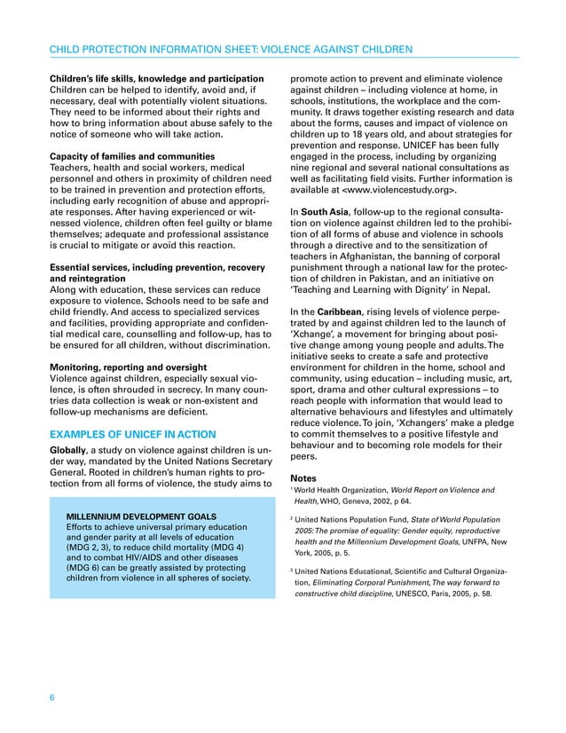 Child protection information sheets | PDF