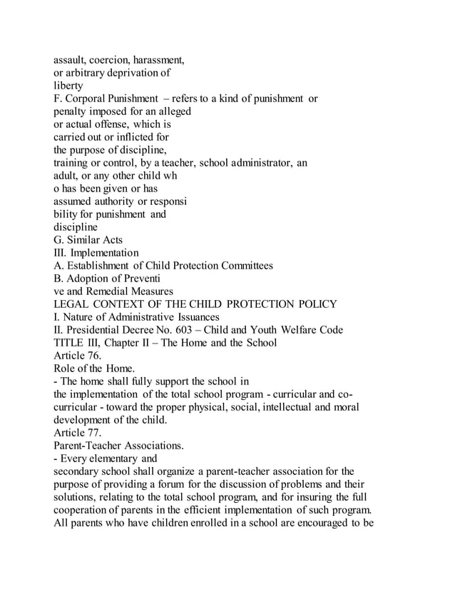 Child protection policy | PDF