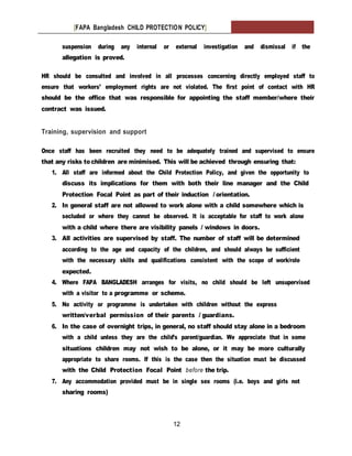 Child protection policy FAPA Bangladesh 2017 converted | DOCX
