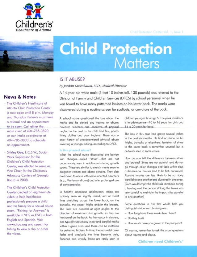 Child Protection Program Newsletter | PDF