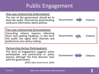 Child protection public consultation | PPTX