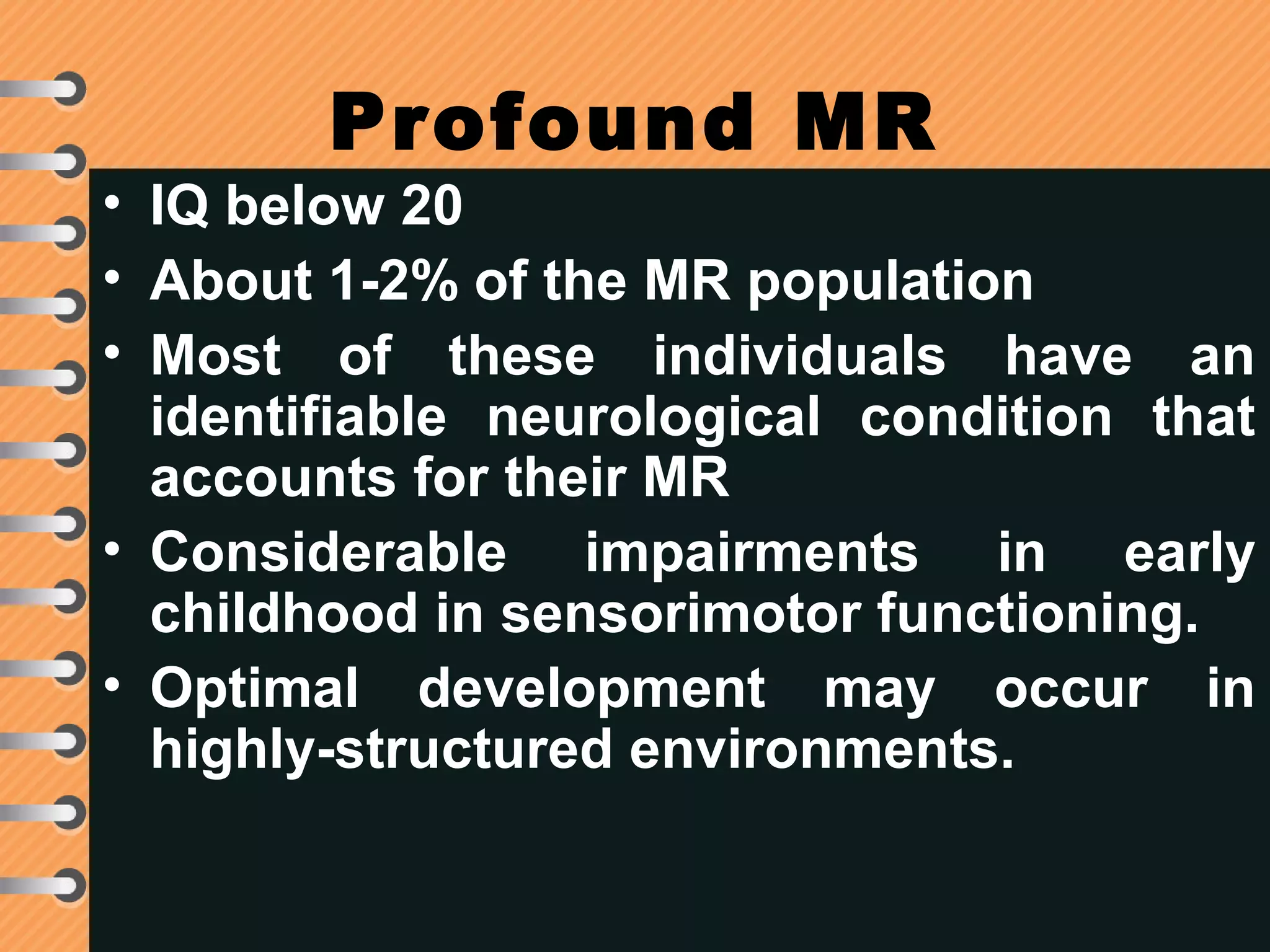 Mental Retardation and other child psychiatric disorders | PPT