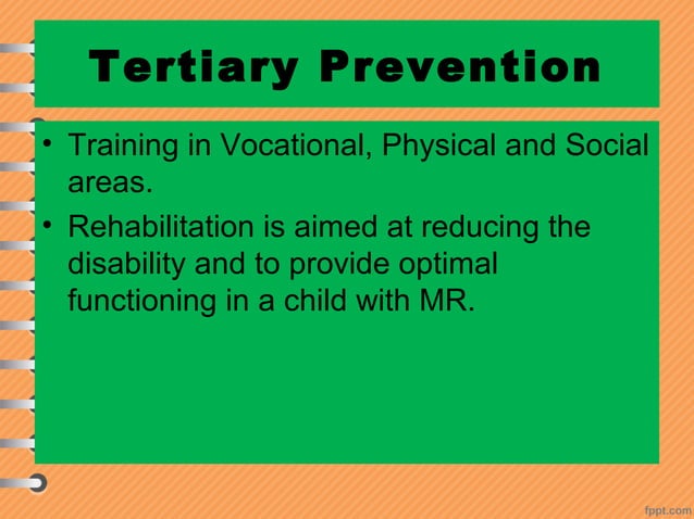 Mental Retardation and other child psychiatric disorders | PPT