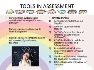 Child psychiatry assessment | PPTX