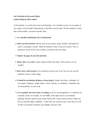 Child psych science fair 2 parts | DOCX