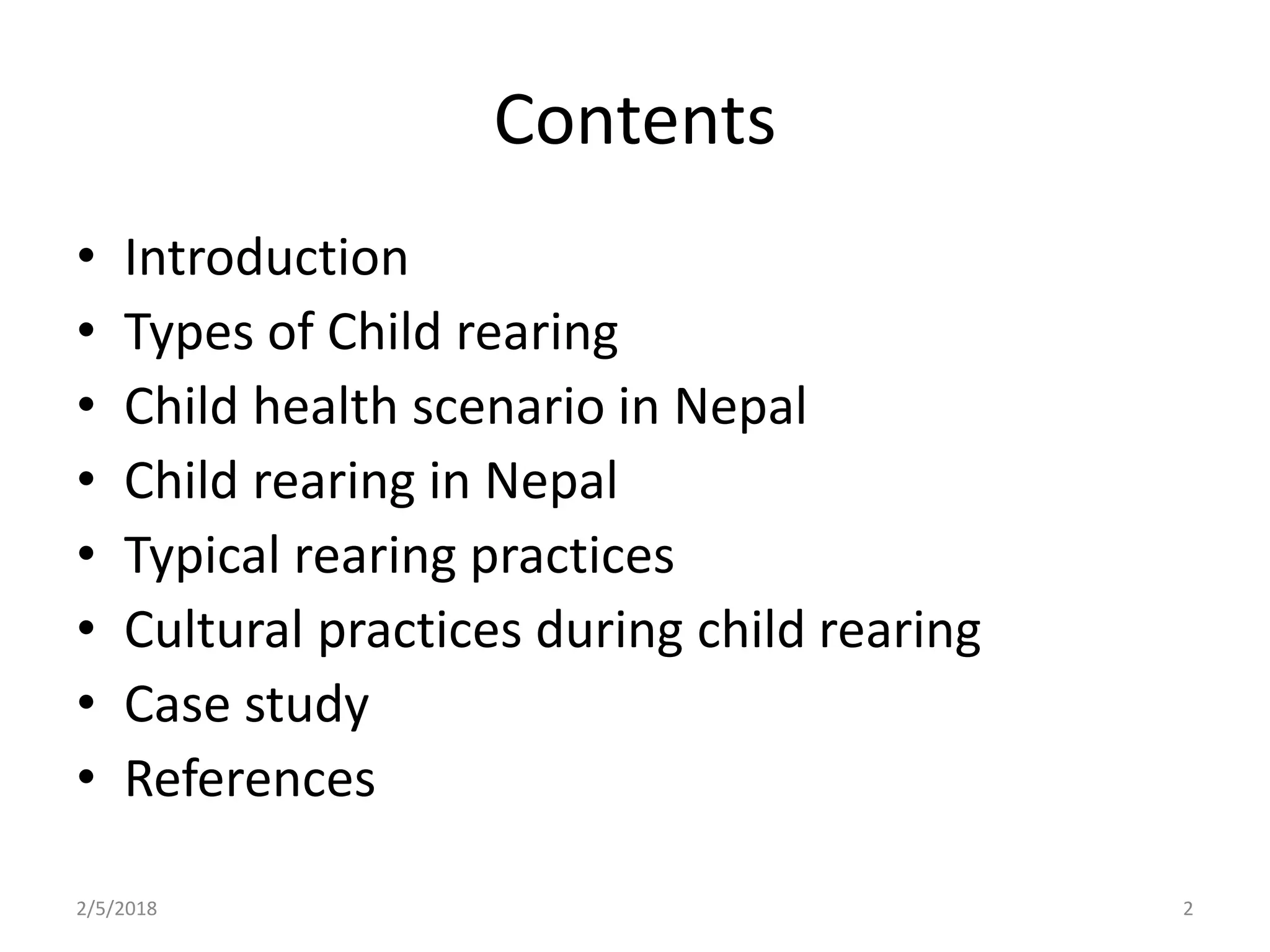 Child rearing practices in nepal | PPTX