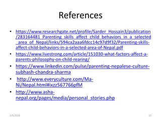 Child rearing practices in nepal | PPTX